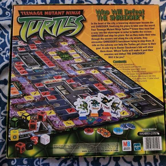 Hasbro | Games | Teenage Mutant Ninja Turtles Board Game | Poshmark